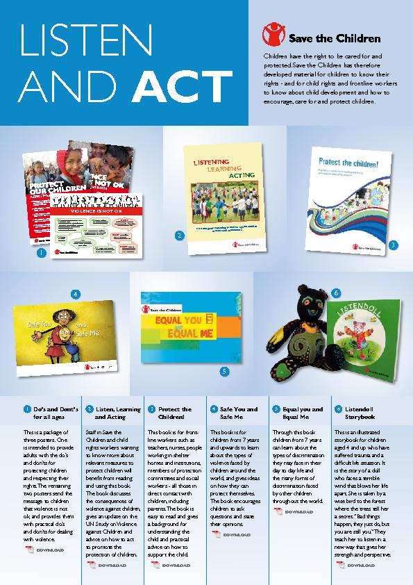 FLYER Listen and Act! | Save the Children’s Resource Centre